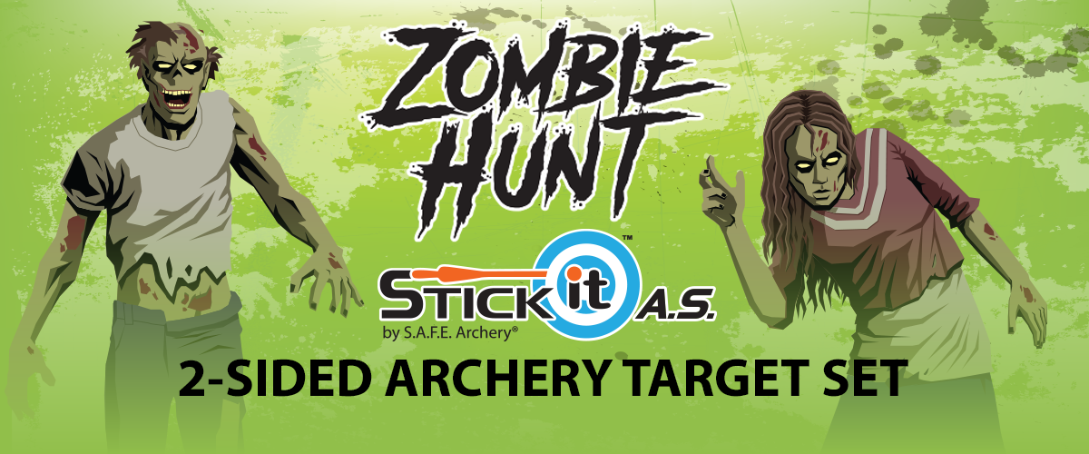 StickIt™ A.S. Zombie 2-Sided Target Set - Archery Tag® - Extreme ...